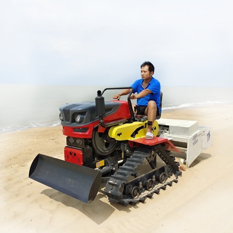 1000mm Cleaning Width Beach Cleaner Operated by Tractor for Seaside ...